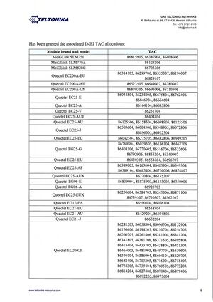 TAC codes - Teltonika Networks Wiki