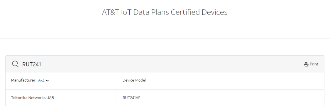 RUT241 AT&T - Teltonika Networks Wiki