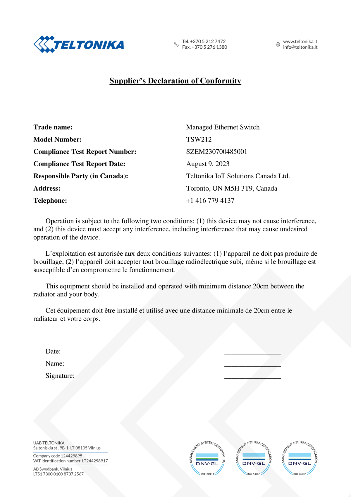 TSW212 IC - Teltonika Networks Wiki