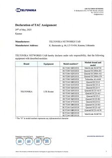 TAC codes - Teltonika Networks Wiki